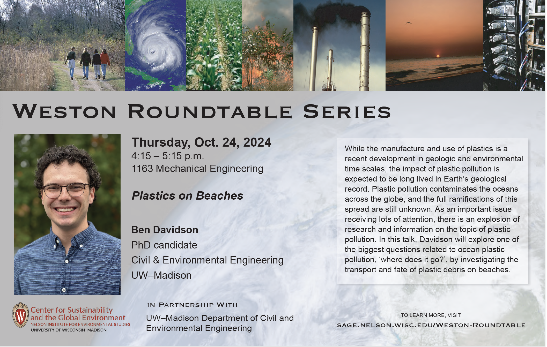 Weston Roundtable Lecture Series: Speaker Benjamin Davidson | Benjamin Davidson